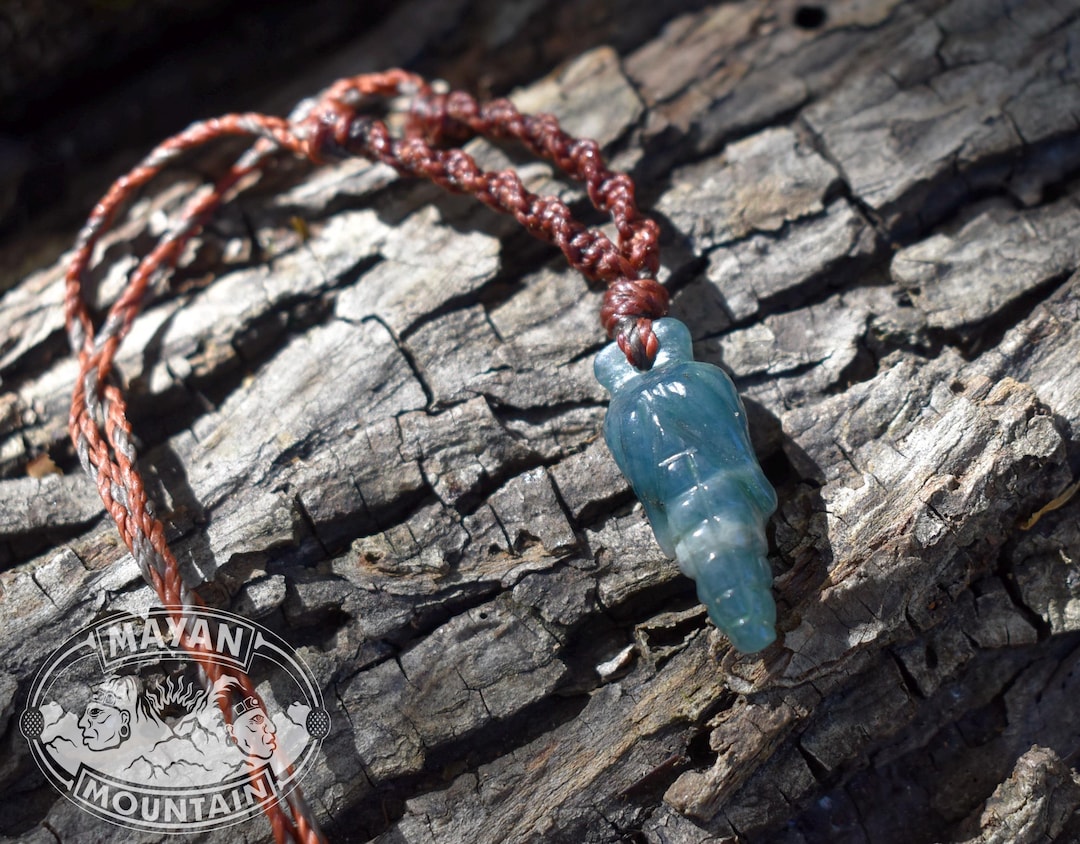 MAYAN SACRED CORN // Maize Sagrado // Carved in Guatemalan Jadeite Jade ...