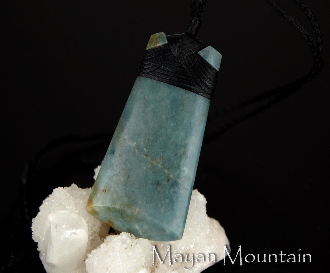 ADZE CELT Toki // Guatemalan Jadeite Jade // Cloudy Blue // Guatemala ...