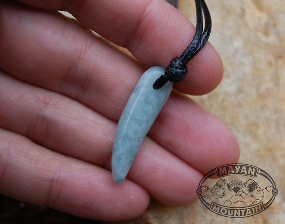 SMALL JADE TOOTH / Guatemalan Jadeite / Guatemala Jade /light - Etsy