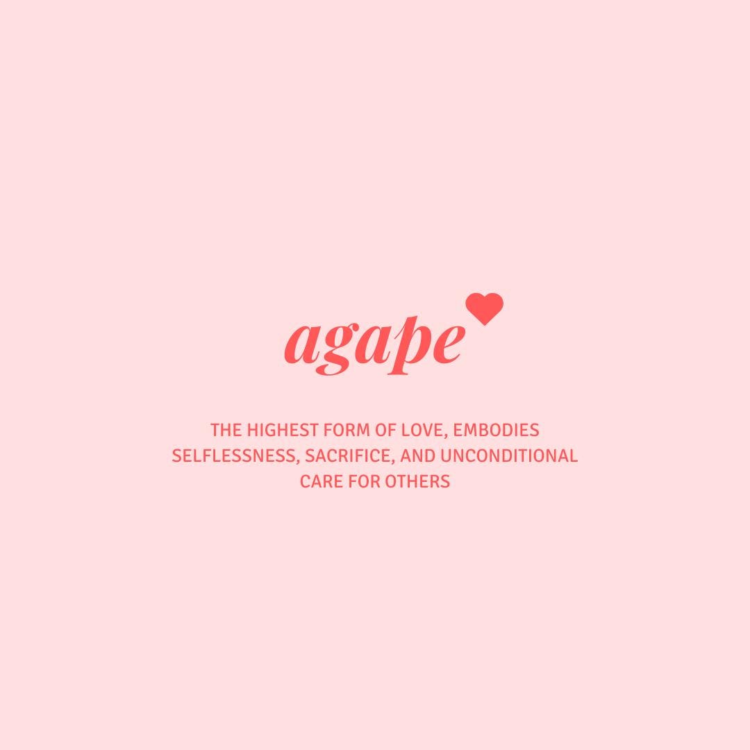 Minimalist Agape, Phileo, Storge Love Logo/ Wallpaper / Instagram Post ...