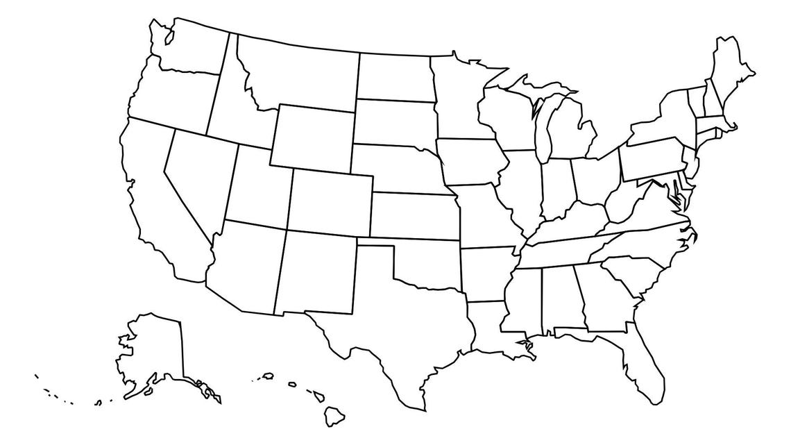Color-in USA Map: Track Orders & Travels (digital Download) - Etsy