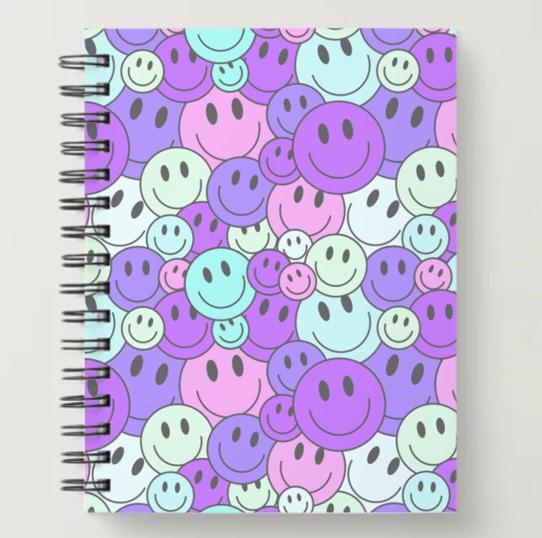 Smiley Face Notebook: Happy Journal, School or Work - Etsy