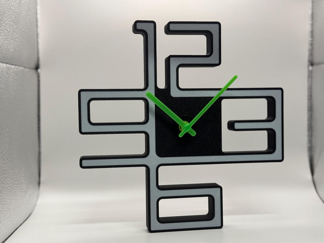 3D Printed Modern Wall Clock - Etsy