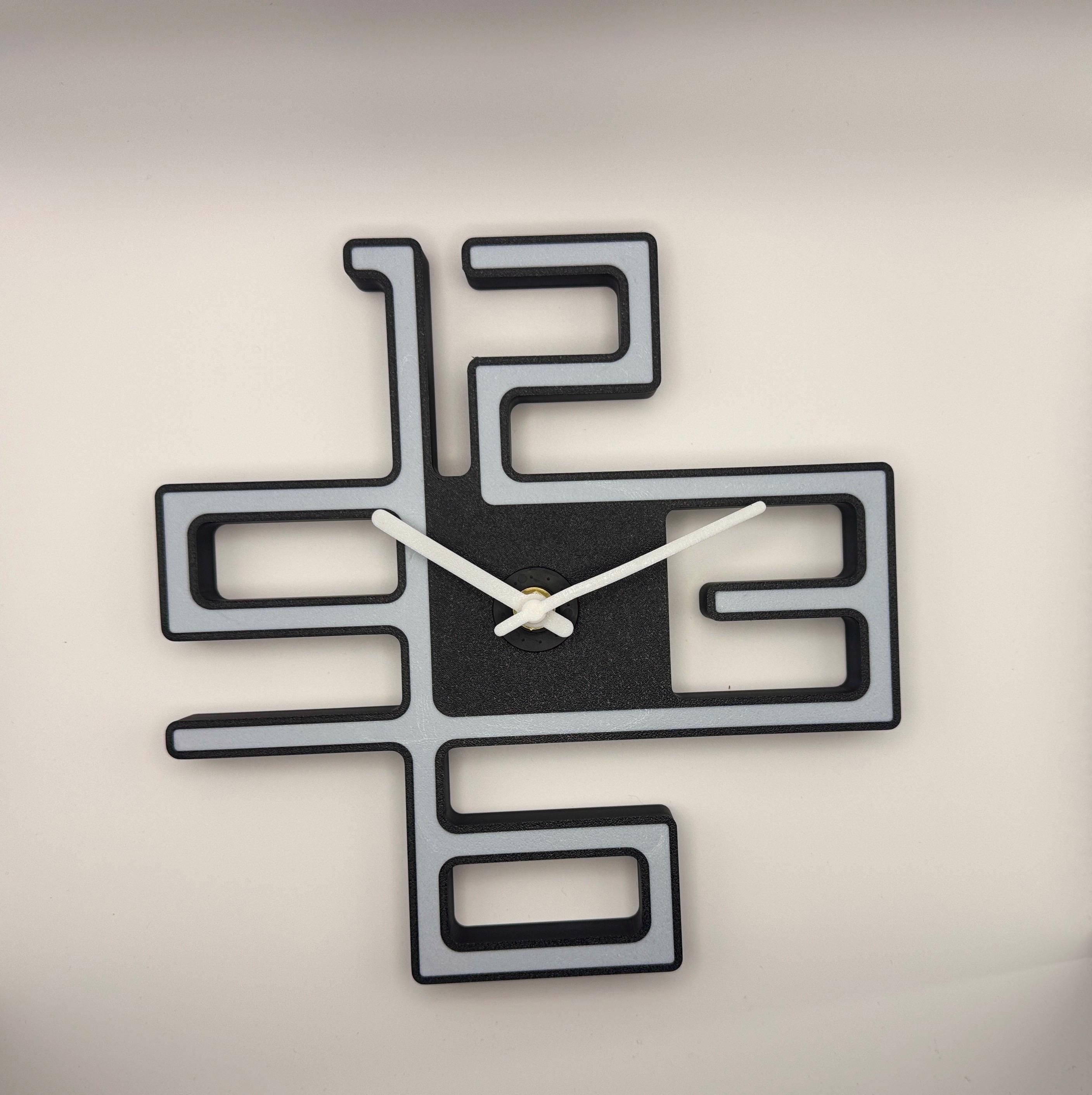 3D Printed Modern Wall Clock - Etsy