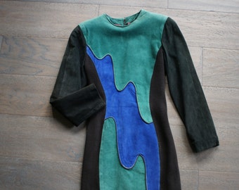 80s leather dress | Etsy