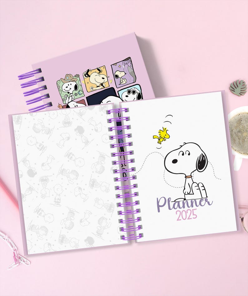 Snoopy Editable A5, Archivo Digital, Happy Planner, Planner Español ...