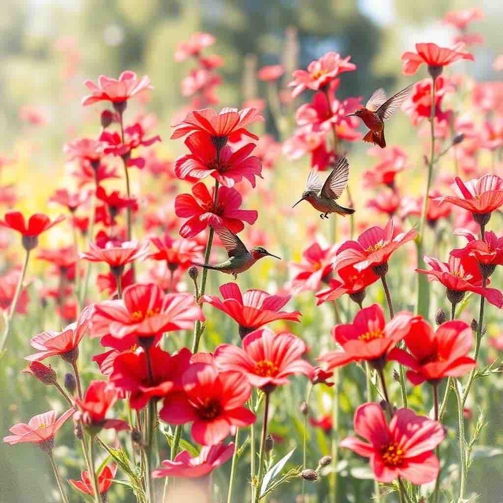 100 Cardinal Flower Seeds Lobelia Cardinalis Humming Bird Red Flowers ...