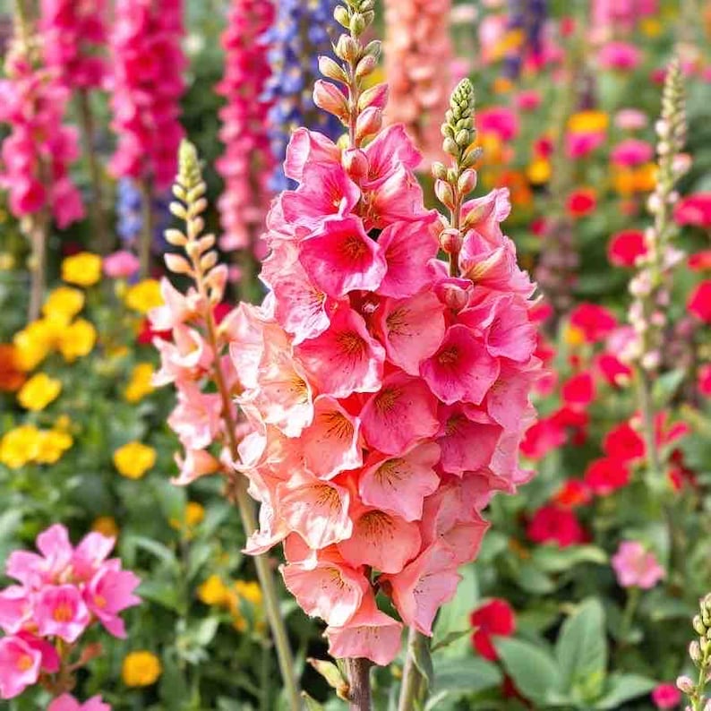 Snapdragon Flower Seeds, Mixed Colors, Attracts Bees (1000 Seeds) - Etsy