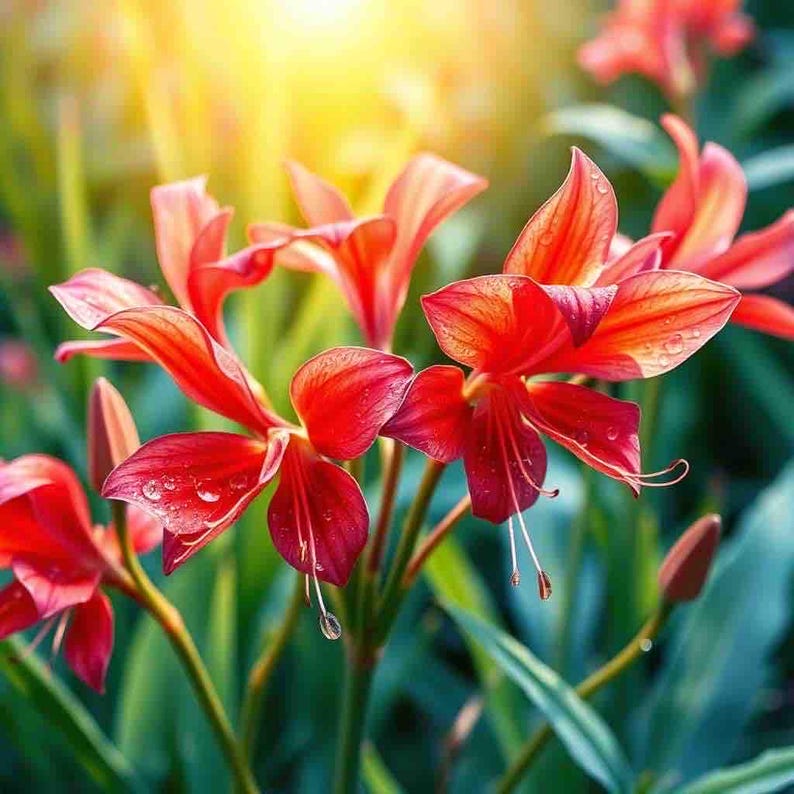 100 Cardinal Flower Seeds Lobelia Cardinalis Humming Bird Red Flowers ...