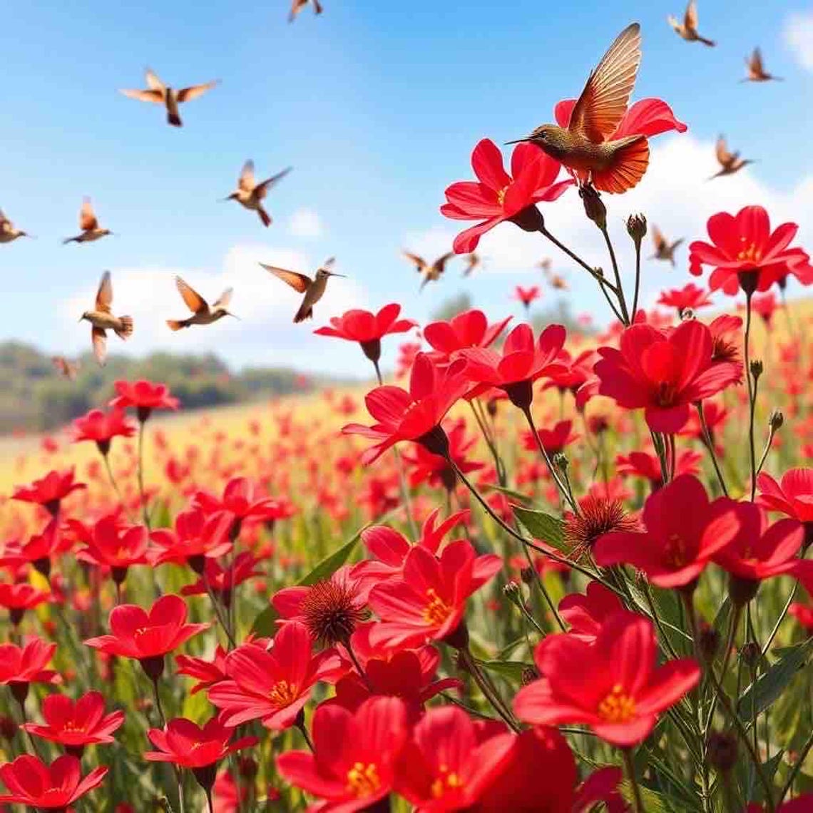 100 Cardinal Flower Seeds Lobelia Cardinalis Humming Bird Red Flowers ...