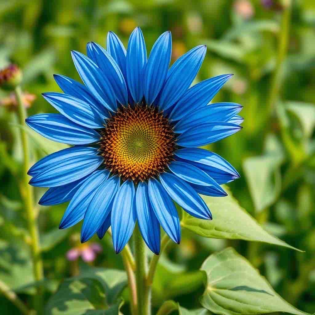 30 Rare Blue Sunflower Seeds for Planting. Hybrid Colorful Blooms ...