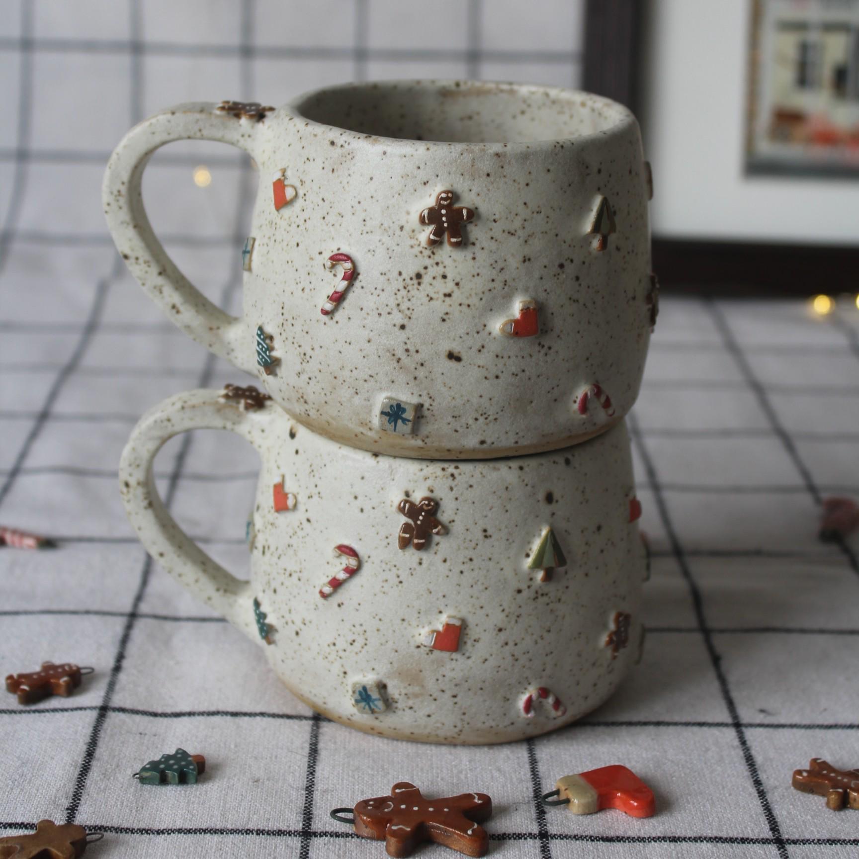 Handmade Ceramic Mug | Rustic Stoneware Coffee Cup | Artisan Pottery ...