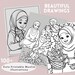 Islamic Girl Coloring Book Printable, Muslim Hijabi Girls Activities ...