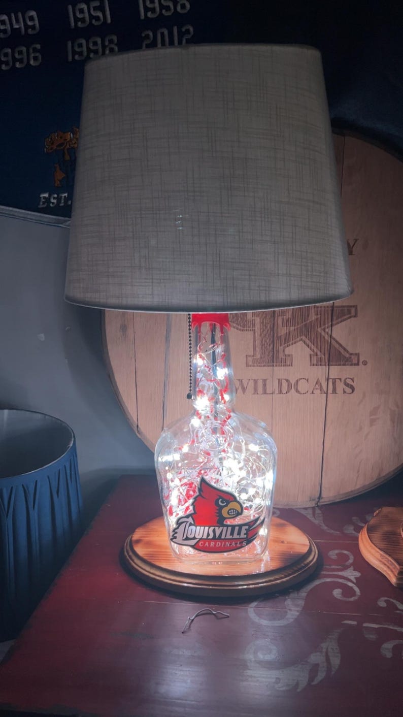 Custom Made Bourbon Whiskey Bottle Lamp Personalized for You. Gifts for ...