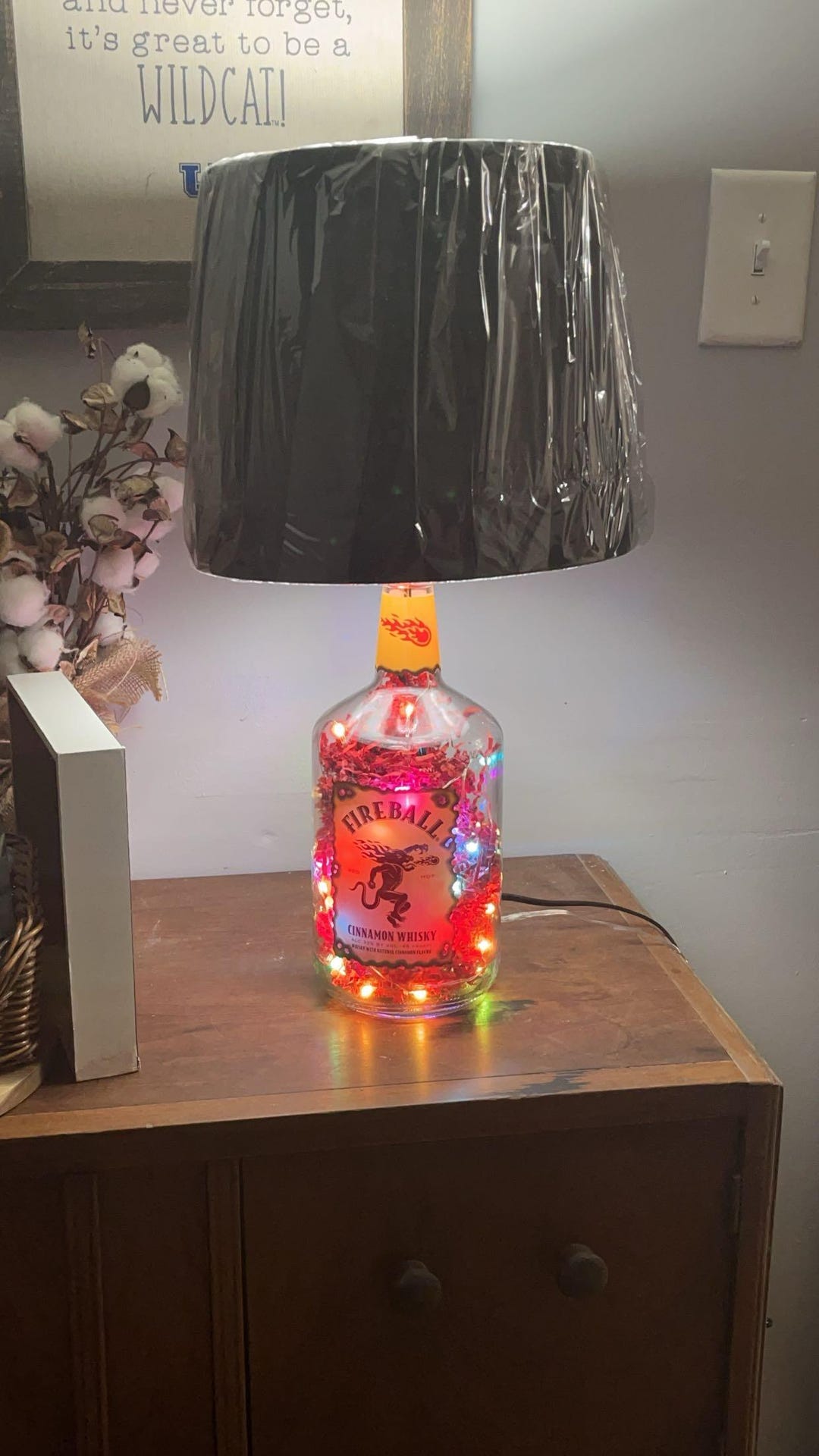 Custom Made Fireball W/color LED Plugin Lights With Remote - Etsy