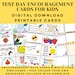 Test Day Kids Motivational Cards - Encouragement Cards - Printable ...