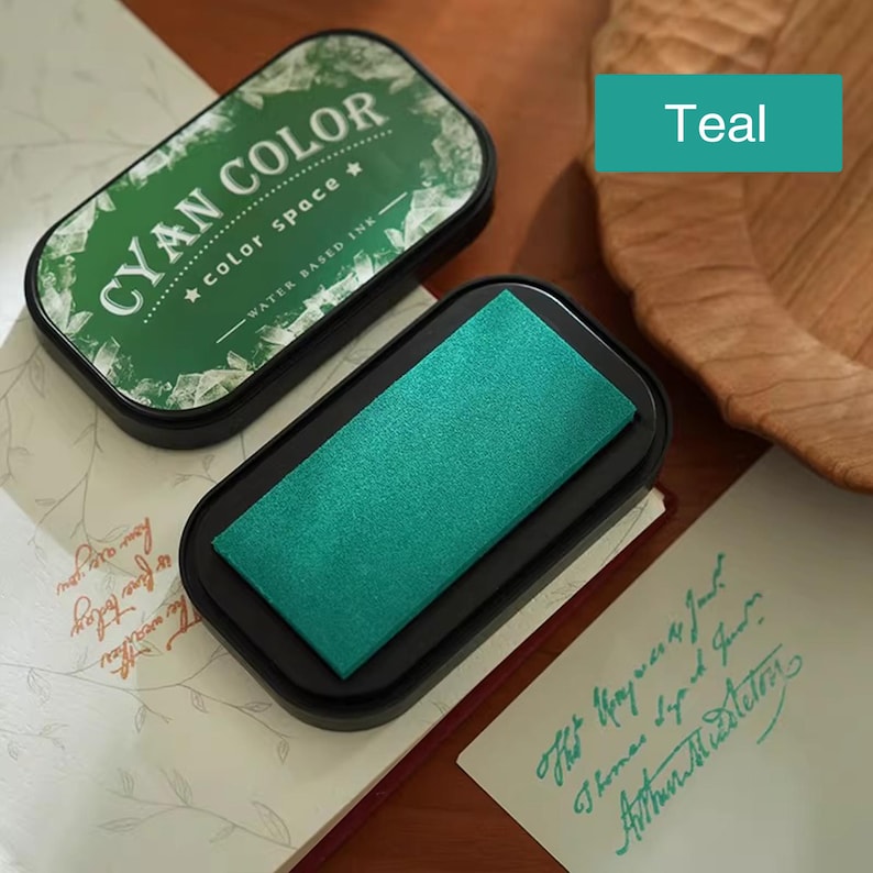 Large Vintage Ink Pad for Rubber Stamps, Quick Dry Water-based Stamp ...