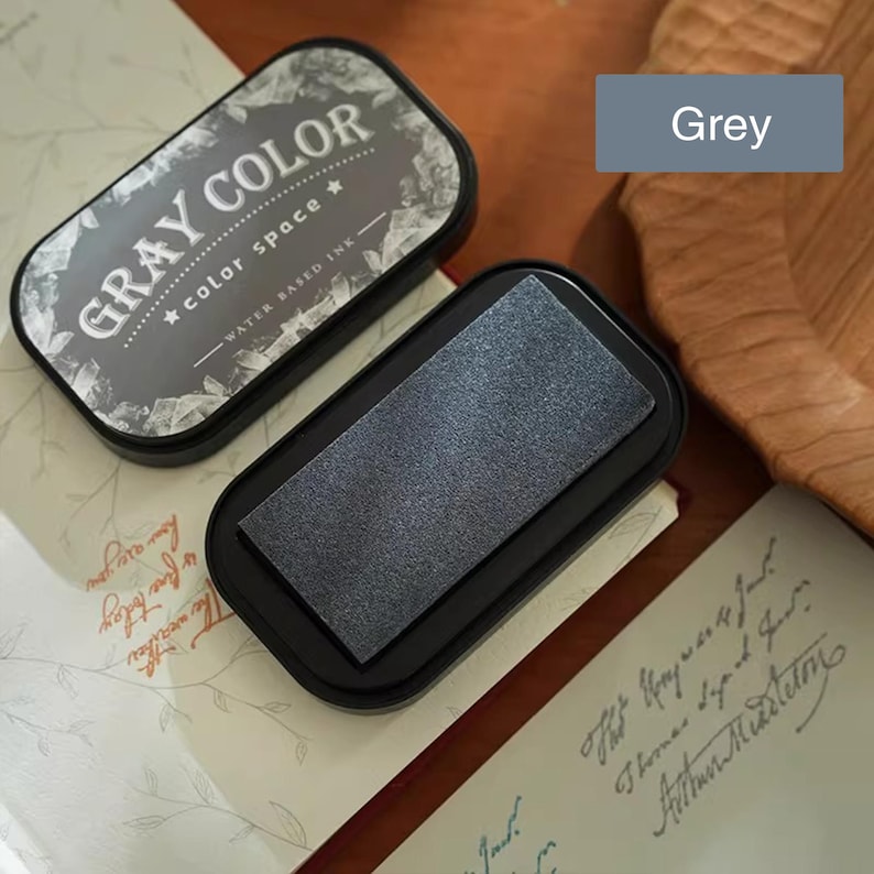 Large Vintage Ink Pad for Rubber Stamps, Quick Dry Water-based Stamp ...