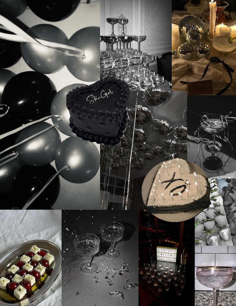 White the Weeknd House of Balloons Stargirl Starboy Party Invitation XO ...