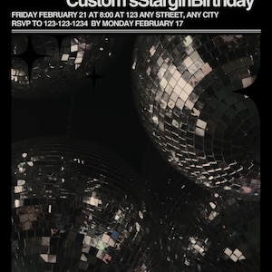 The Weeknd House of Balloons Stargirl Starboy Party Invitation XO ...