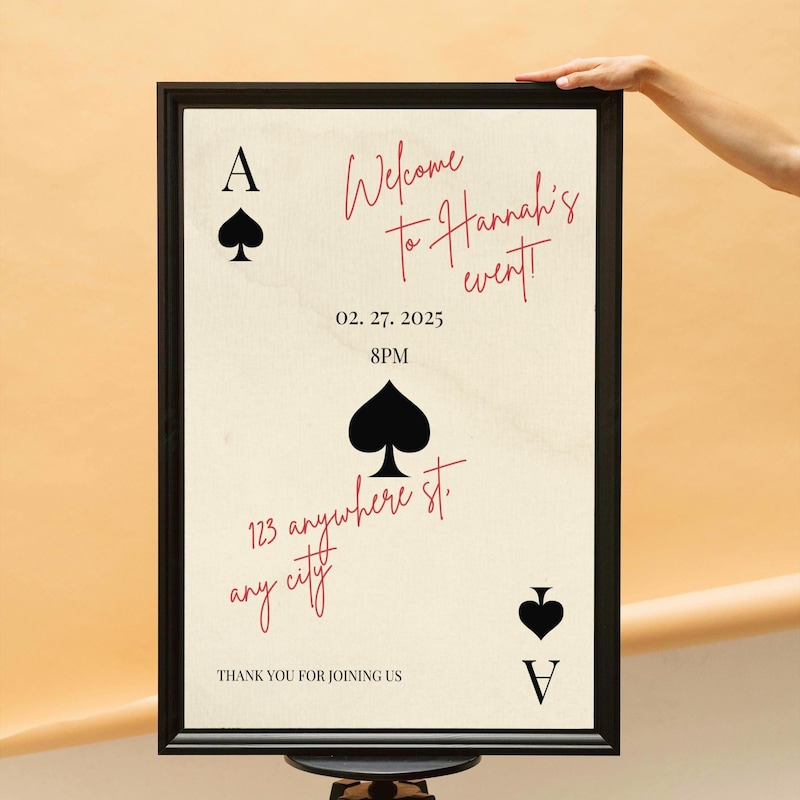 Ace of Spades Customizable Card - Etsy