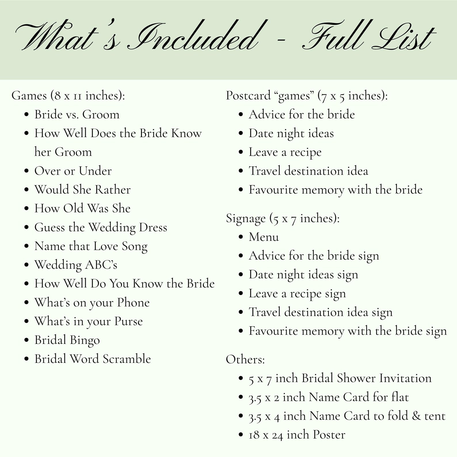 Green & Pink Bridal Shower Games Bundle: 25+ Editable Templates ...