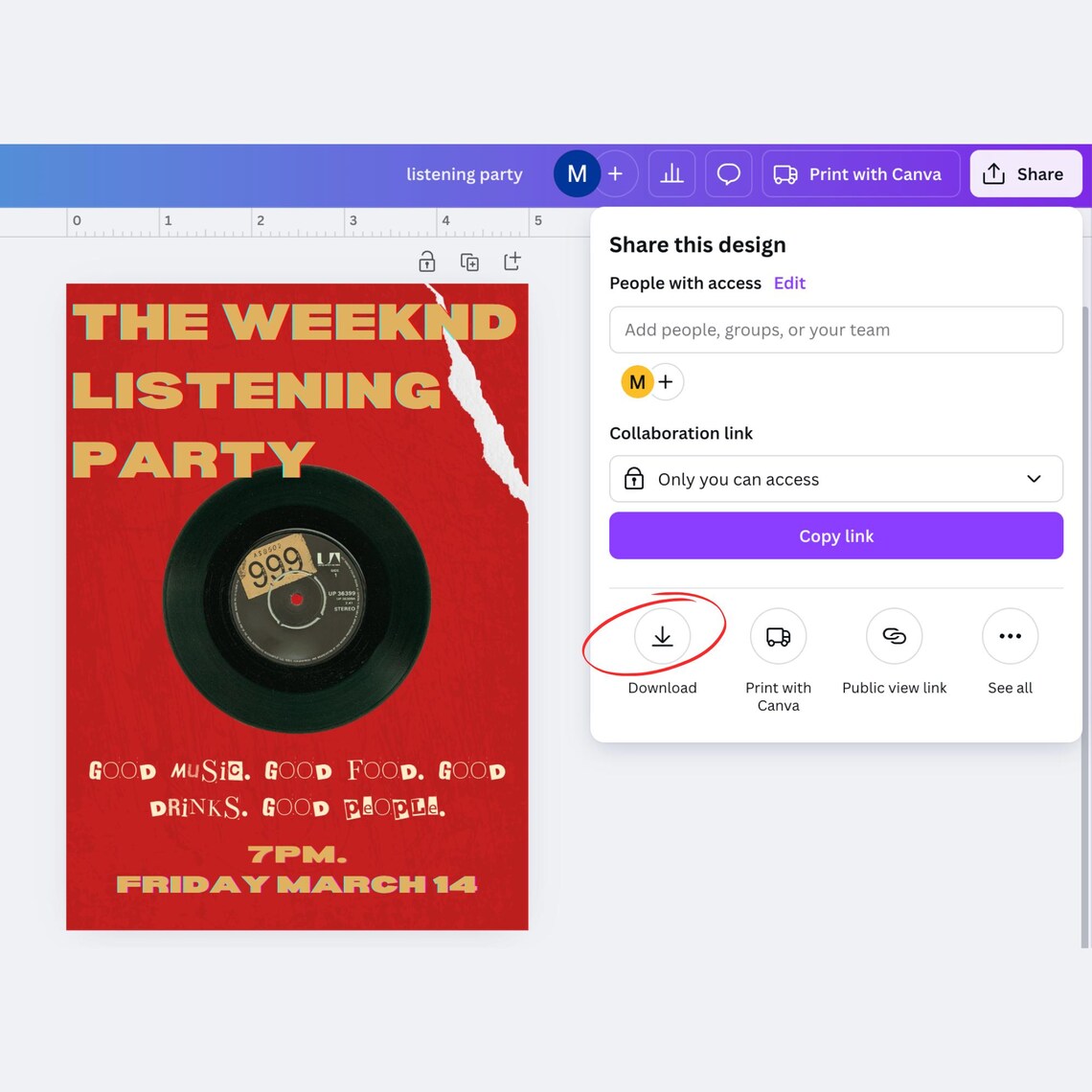 Artist Listening Party Invitation the Weeknd Retro Red Sound Album ...