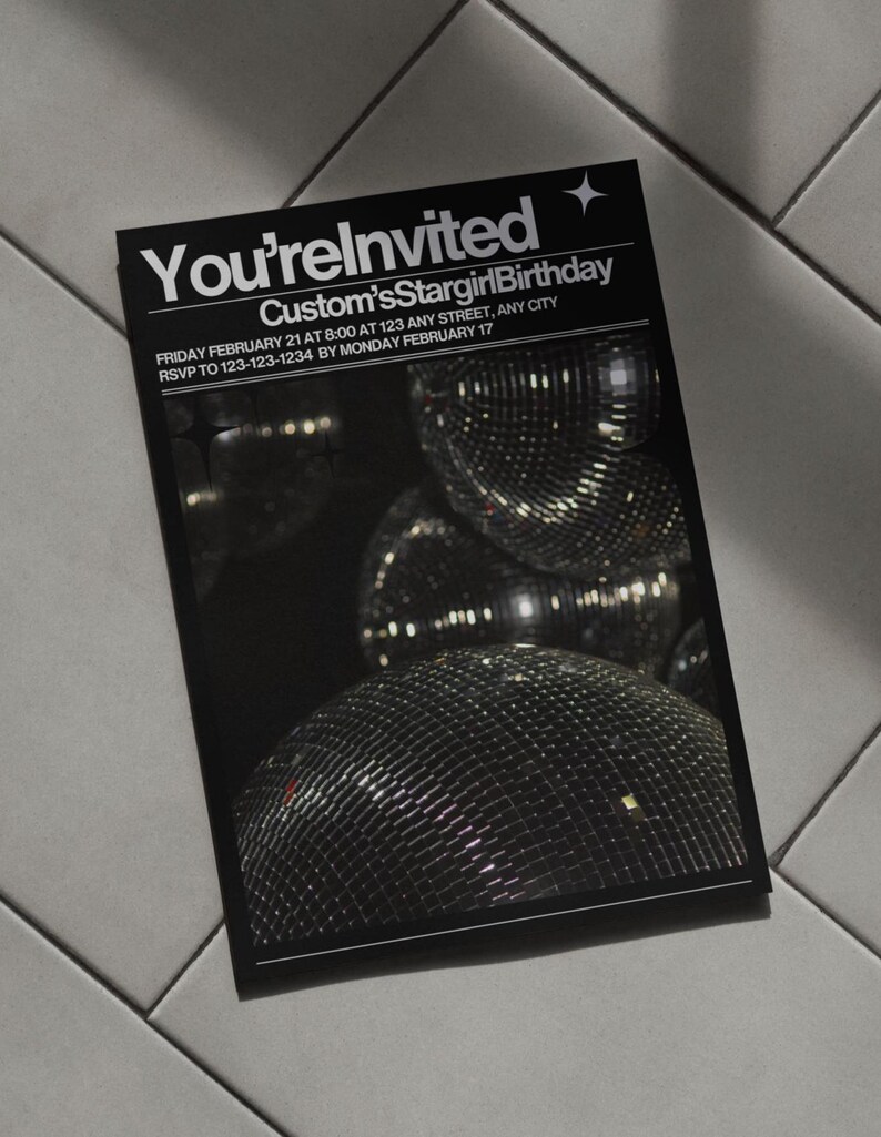 The Weeknd House of Balloons Stargirl Starboy Party Invitation XO ...