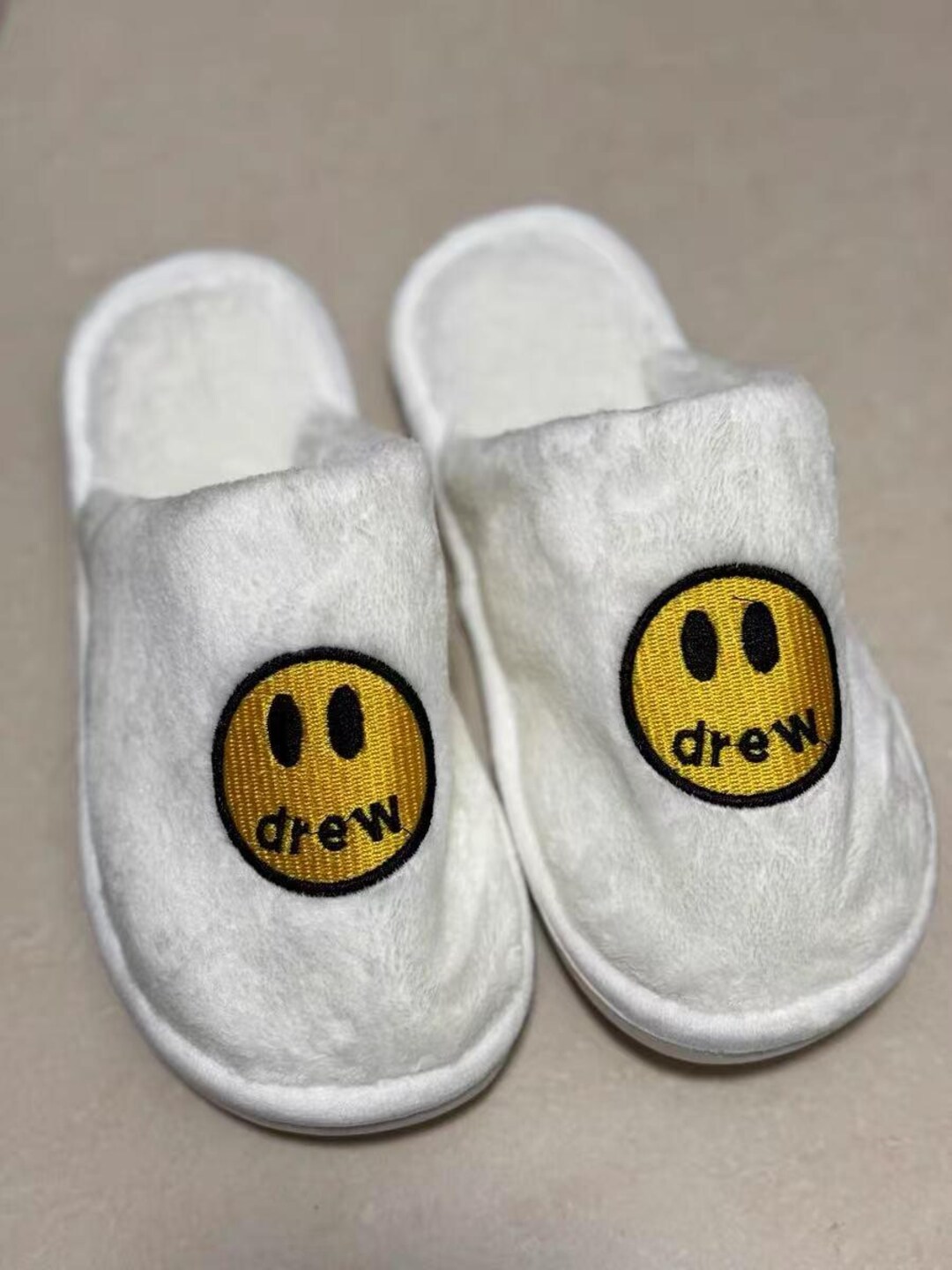 Super Soft Smiley Face Slippers Silent Comfort With Memory Foam ...
