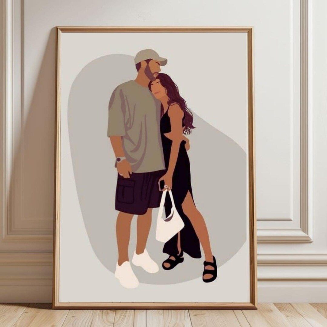 Faceless Portrait, Custom Illustration, Personalised Photo, Photo ...