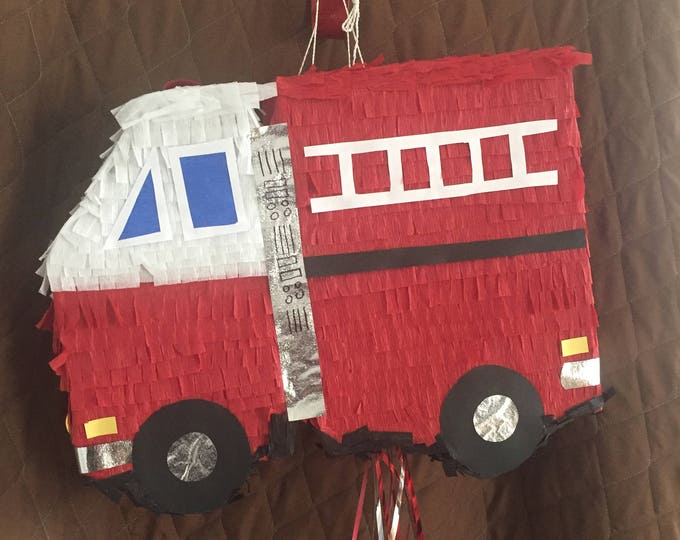 Firetruck Pinata - Etsy