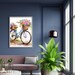 Bicycle Flower Basket|wall Art|printable Wall Art|digital Prints - Etsy