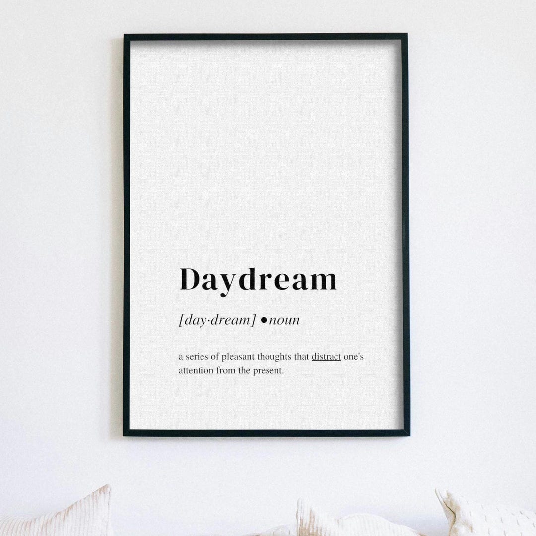 Minimalist Daydream Digital Print Definition Poster - Etsy