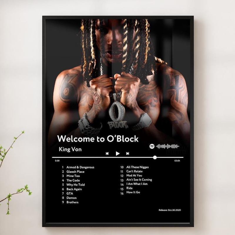 King Von Poster - Etsy