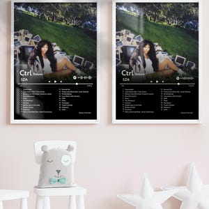 SZA Ctrl Deluxe Album Cover Poster – Aesthetic Music Wall Art ...