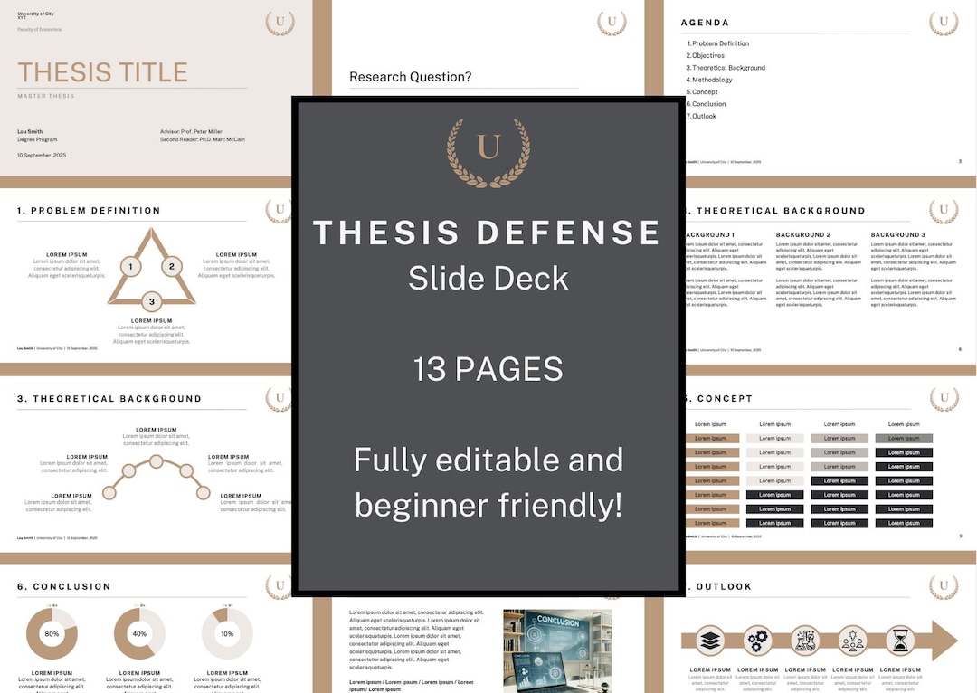 Thesis Defense Presentations, Slides Deck, Canva Thesis Presentation ...