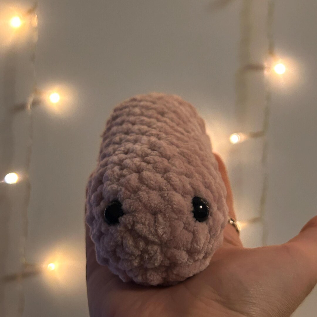 The Mini Worm Crochet Amigurumi Small Worm Wrist Pad/cushion/pillow/squishy Handmade Wrist ...