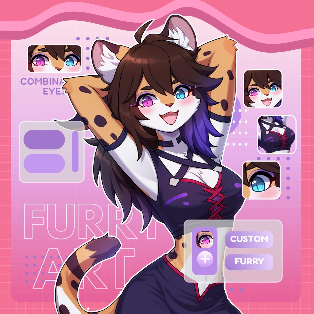 Custom Furry Art Fursona Commission Furry Profile Picture Anthro ...