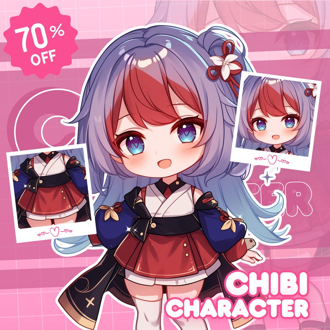 CUSTOM CHIBI, Chibi Emotes, Cute Anime Chibi, Custom Chibi Commission ...