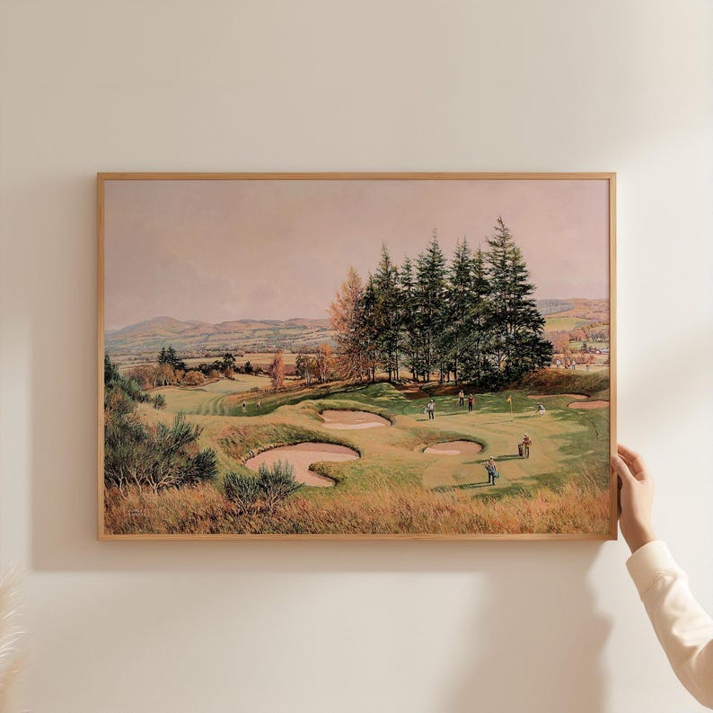 Vintage Golf Art Print Antique Sports Wall Decor for Golf Lovers Office ...