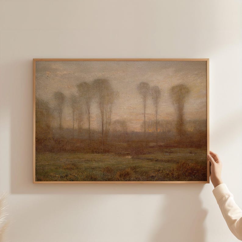 Neutral Landscape Wall Art Printable Minimalist Aesthetic Room Decor ...
