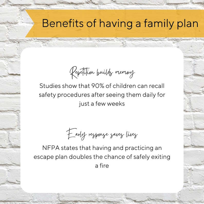 Custom Fire Safety Plan Printable for Kids, Family Fire Evacuation Plan ...