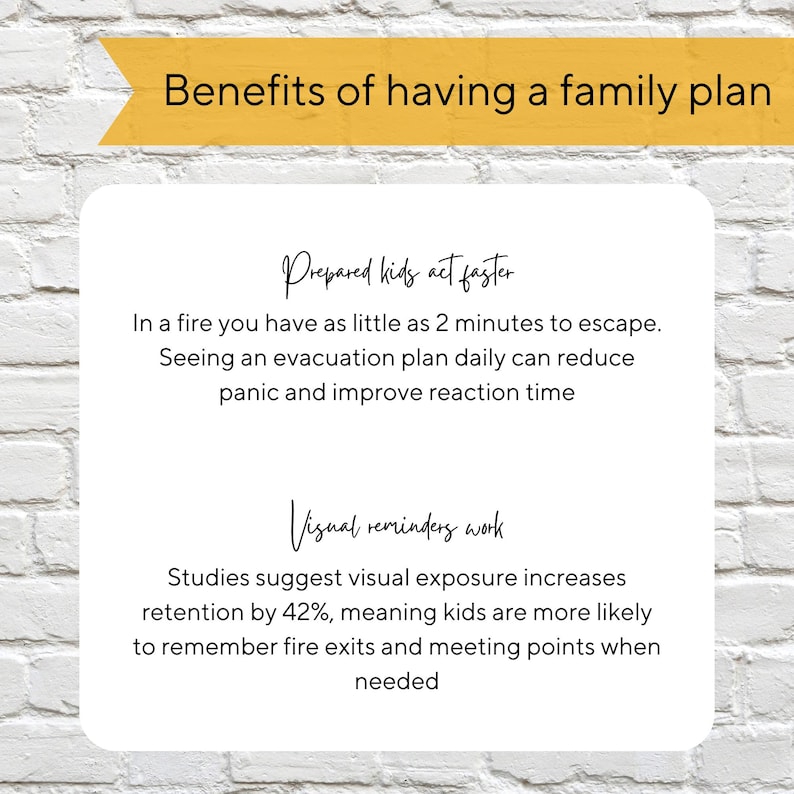 Custom Fire Safety Plan Printable for Kids, Family Fire Evacuation Plan ...