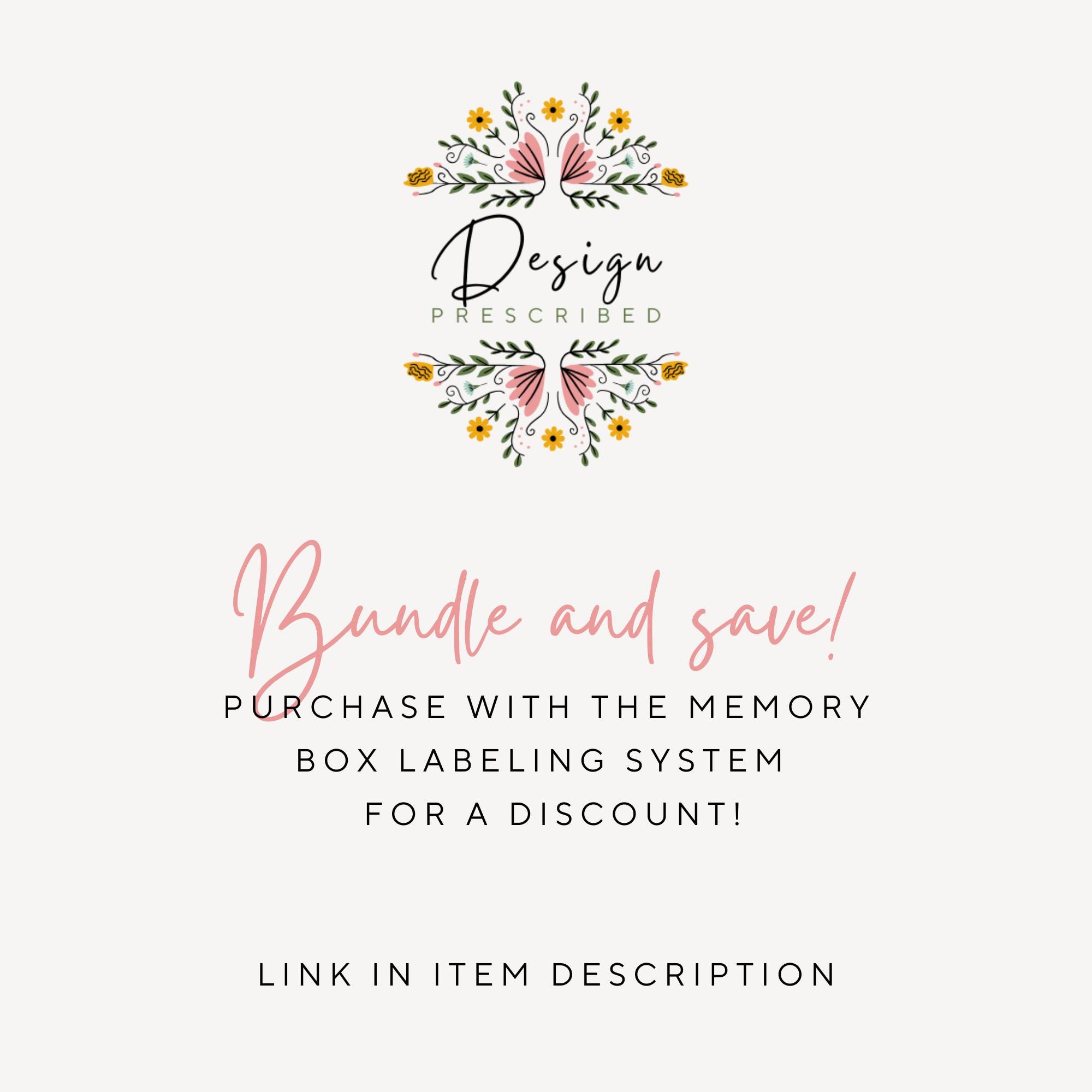 Printable Memory Box Folder Covers, School Milestone Tote Questionnaire ...