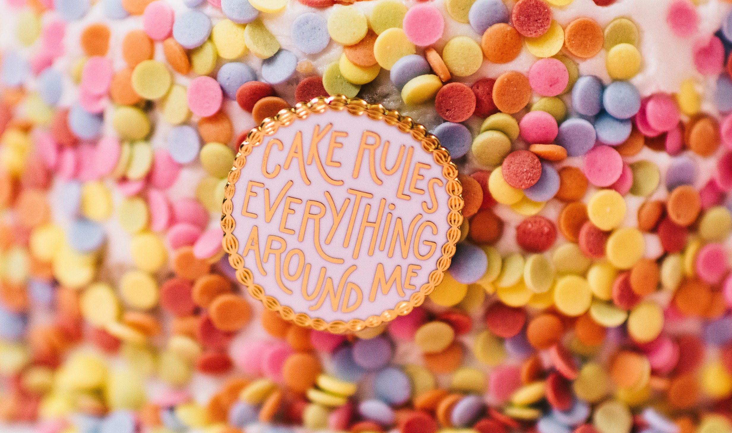 Cake Rules Everything Around Me Hard Enamel Pin - Etsy