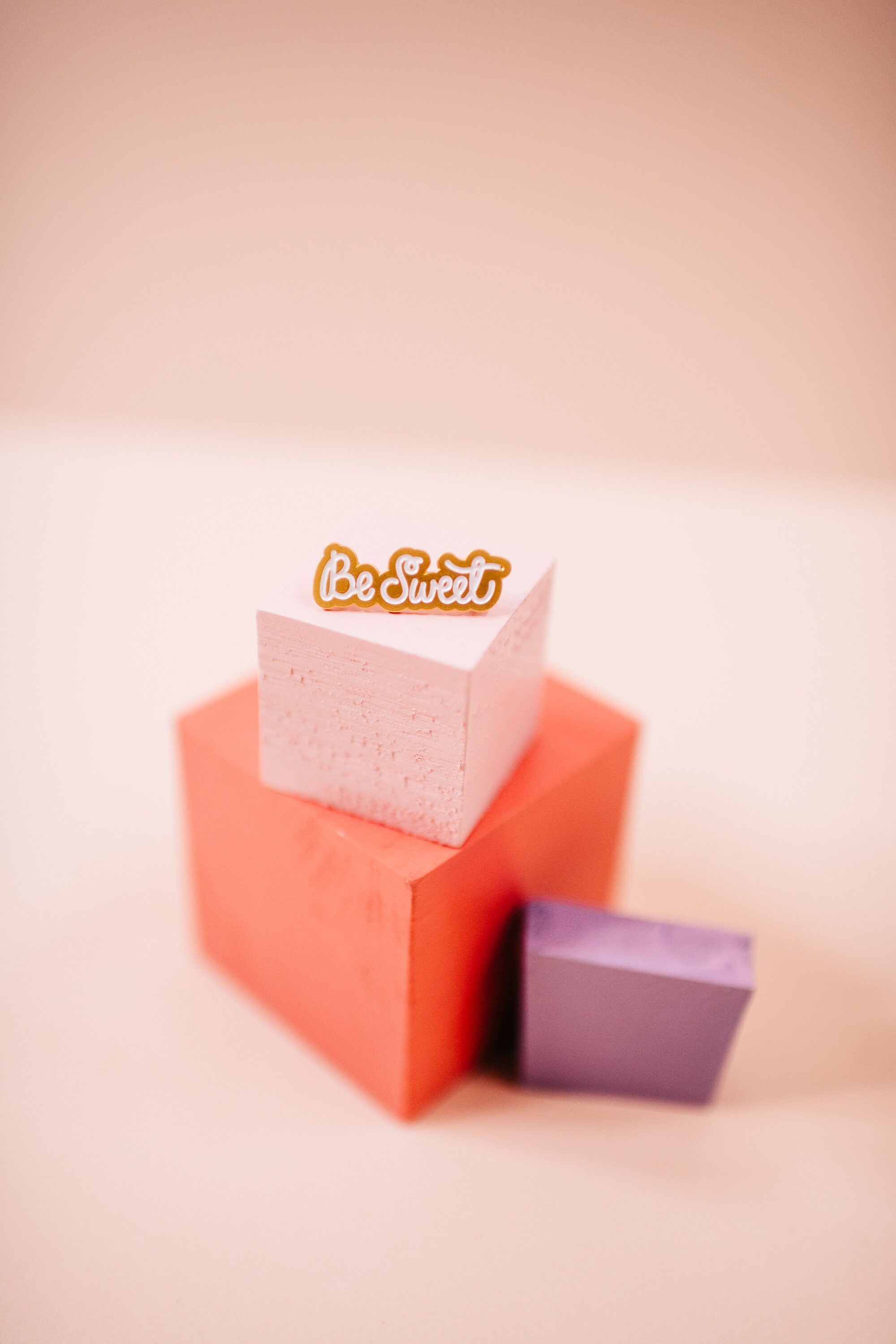 Be Sweet Enamel Pin Rose Gold & Gold - Etsy Canada