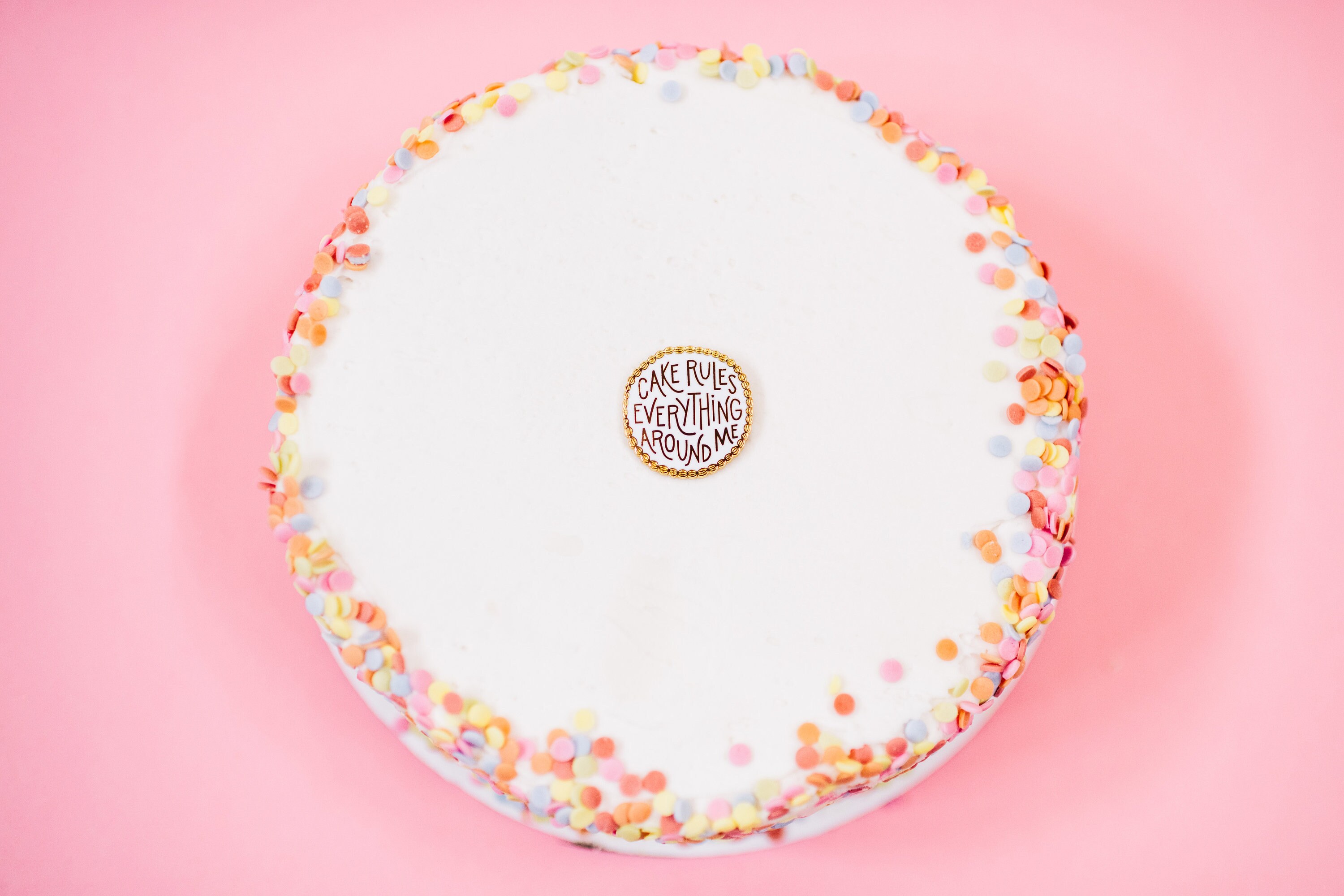 Cake Rules Everything Around Me Hard Enamel Pin | Etsy