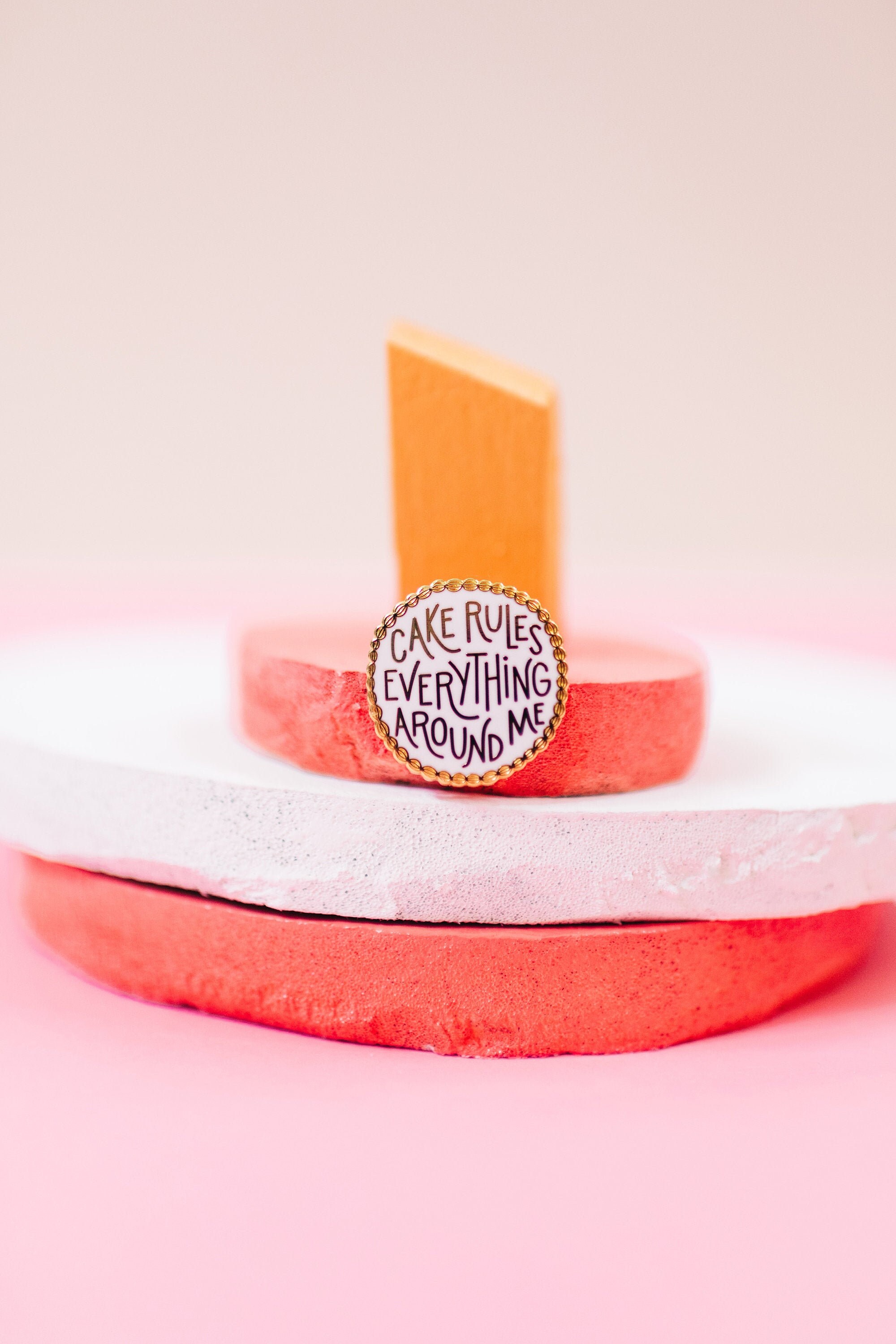 Cake Rules Everything Around Me Hard Enamel Pin | Etsy