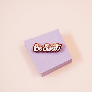 Be Sweet Enamel Pin Rose Gold & Gold - Etsy Canada