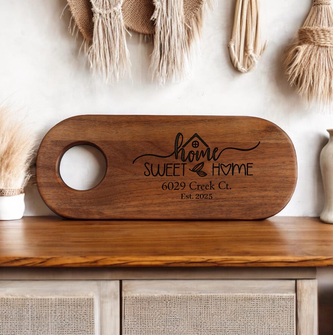 Personalized Address Cutting Board, Custom Cutting Board, Custom ...
